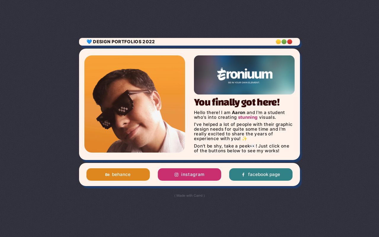 eroniuum | design portfolios